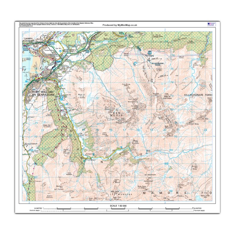 Ben Nevis 25k & 50k - My Minimap